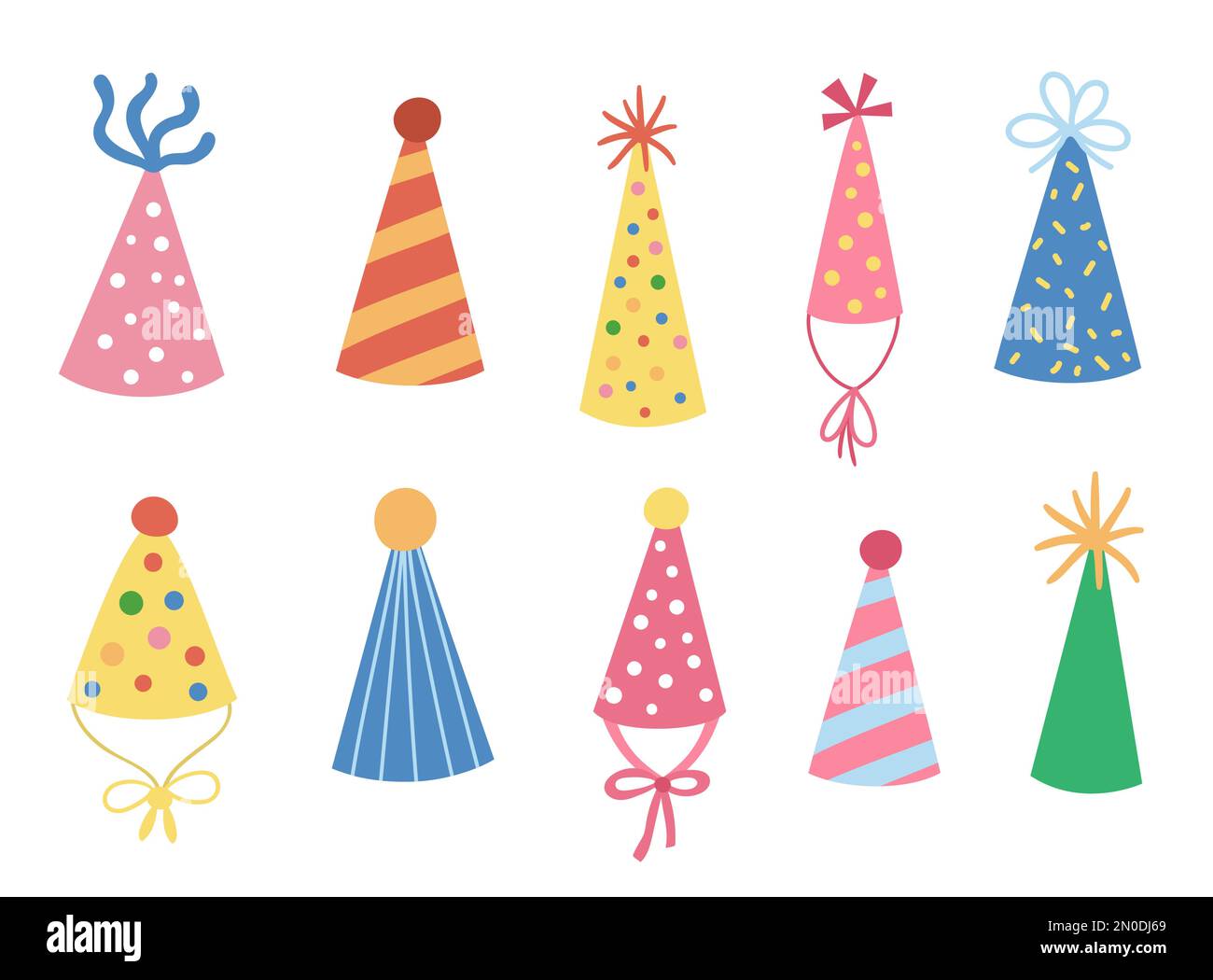 Birthday hats clipart hi-res stock photography and images - Alamy