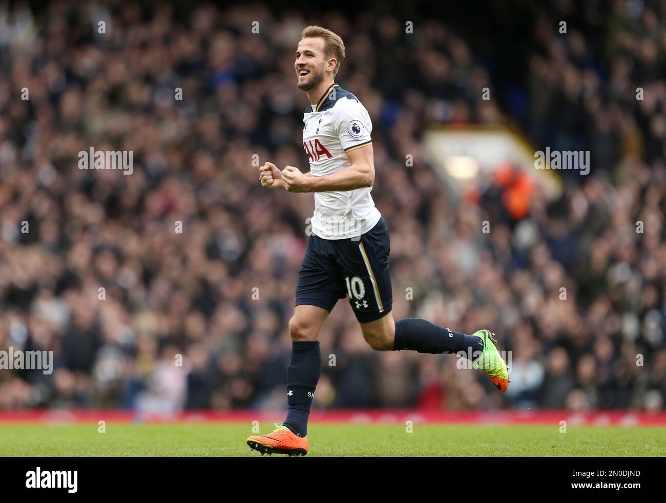 File photo dated 26-02-2017 of Harry Kane celebrating scoring his side ...