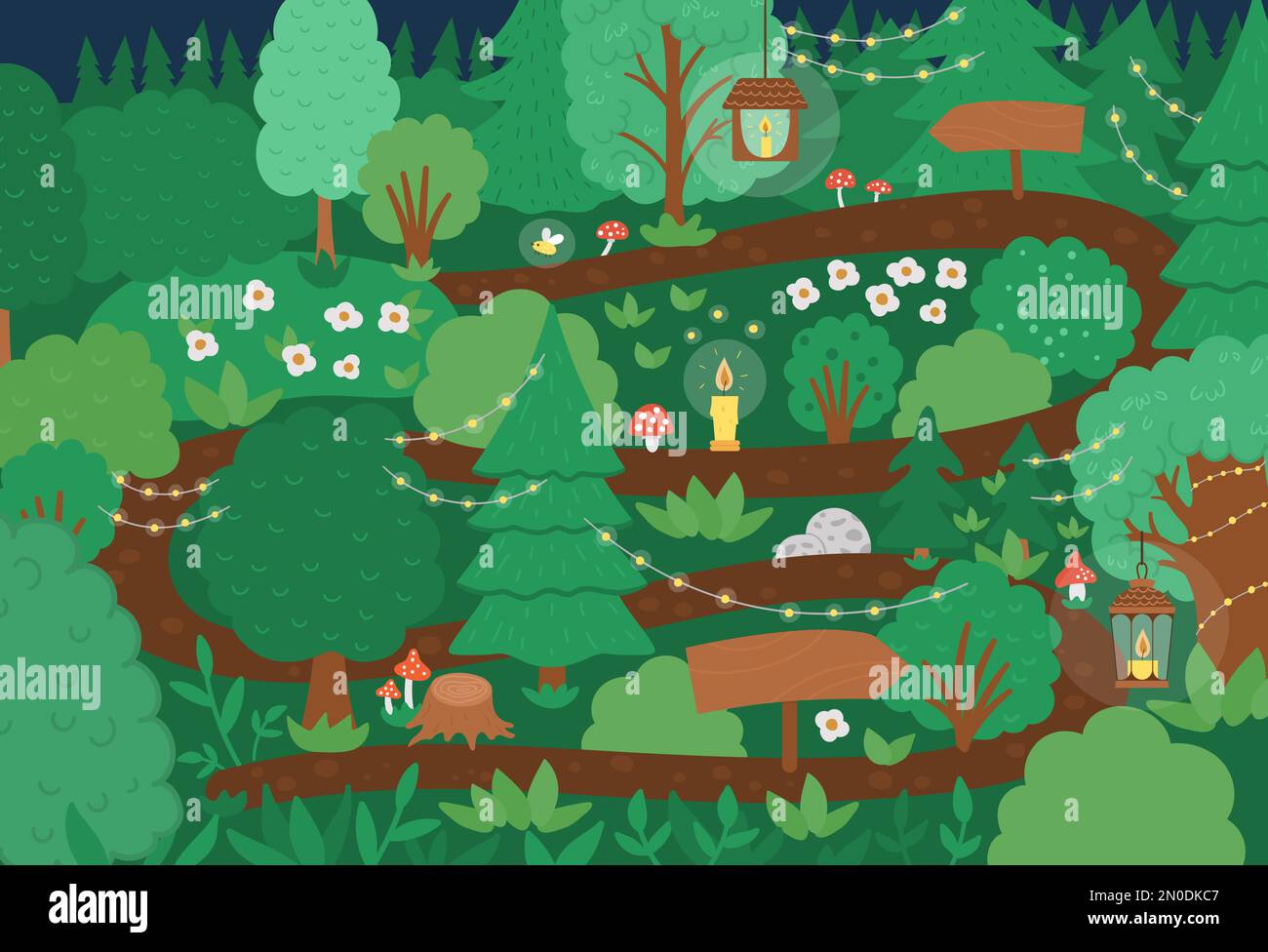 Clearing a path Stock Vector Images - Alamy