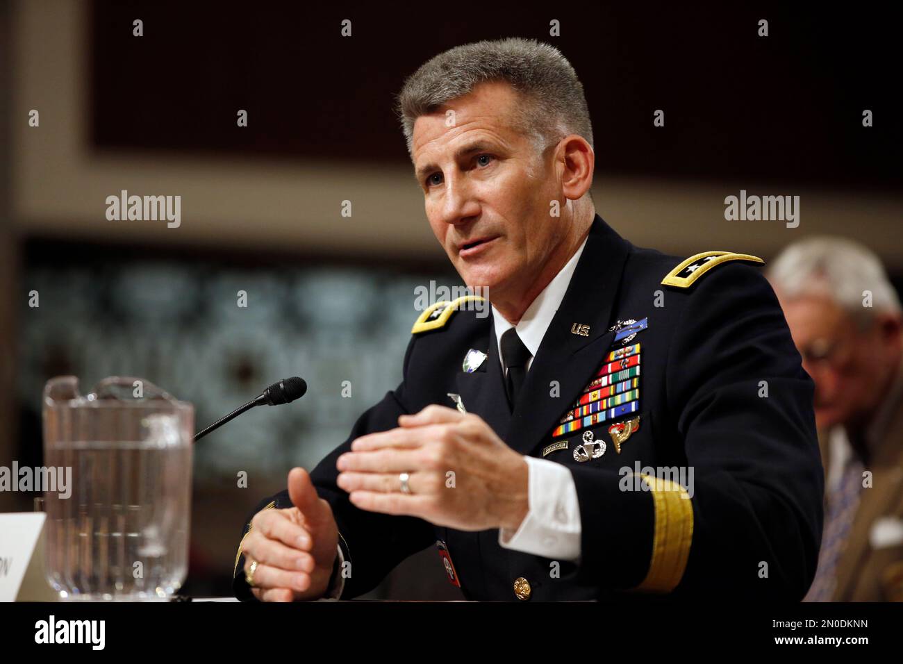 Army Lt. Gen. John Nicholson Jr., testifies on Capitol Hill in ...