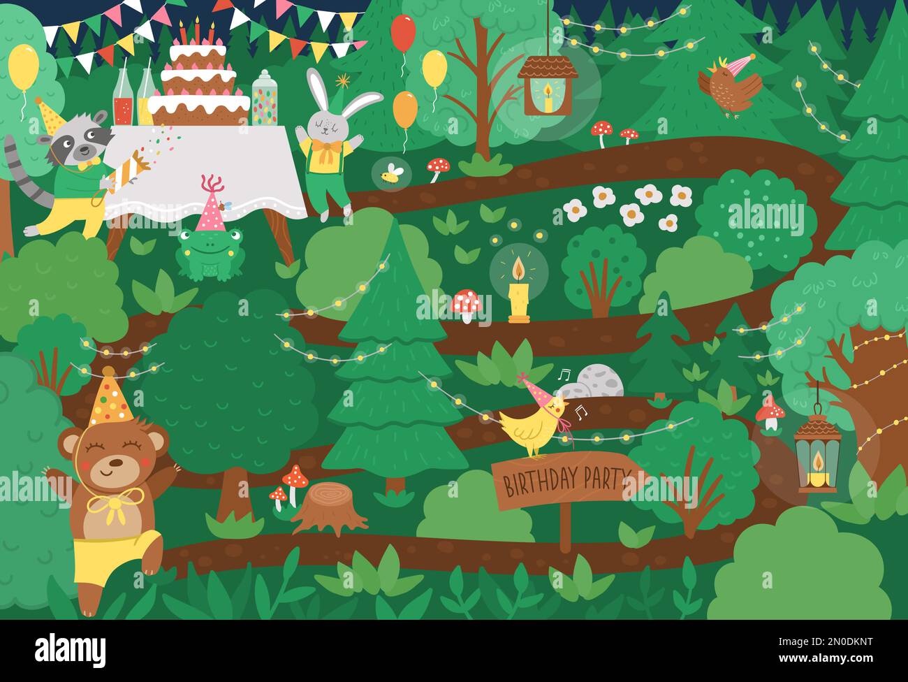 Bear lantern Stock Vector Images - Alamy