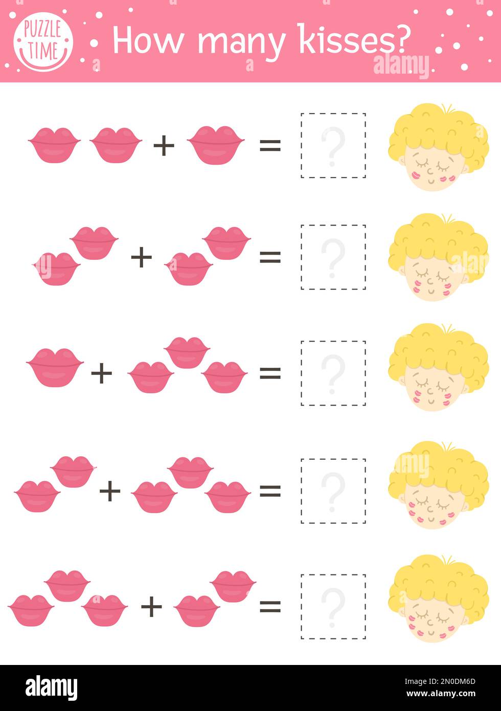 Saint valentine day kids Stock Vector Images - Alamy