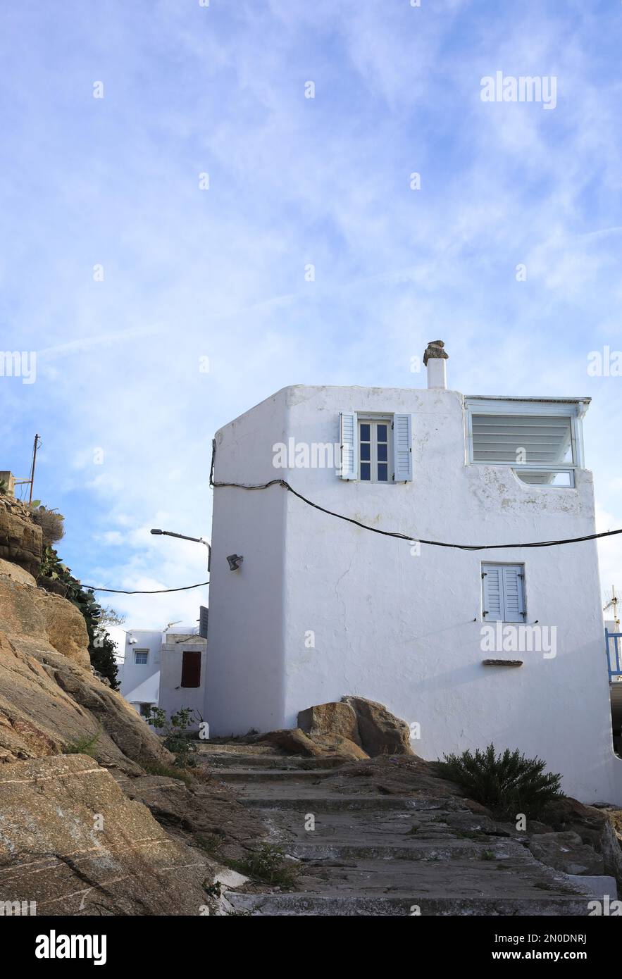 Mykonos greece old greek man hi-res stock photography and images - Alamy