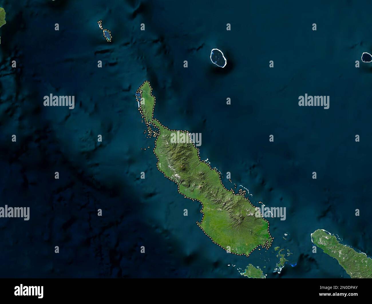 Bougainville, autonomous region of Papua New Guinea. Low resolution ...