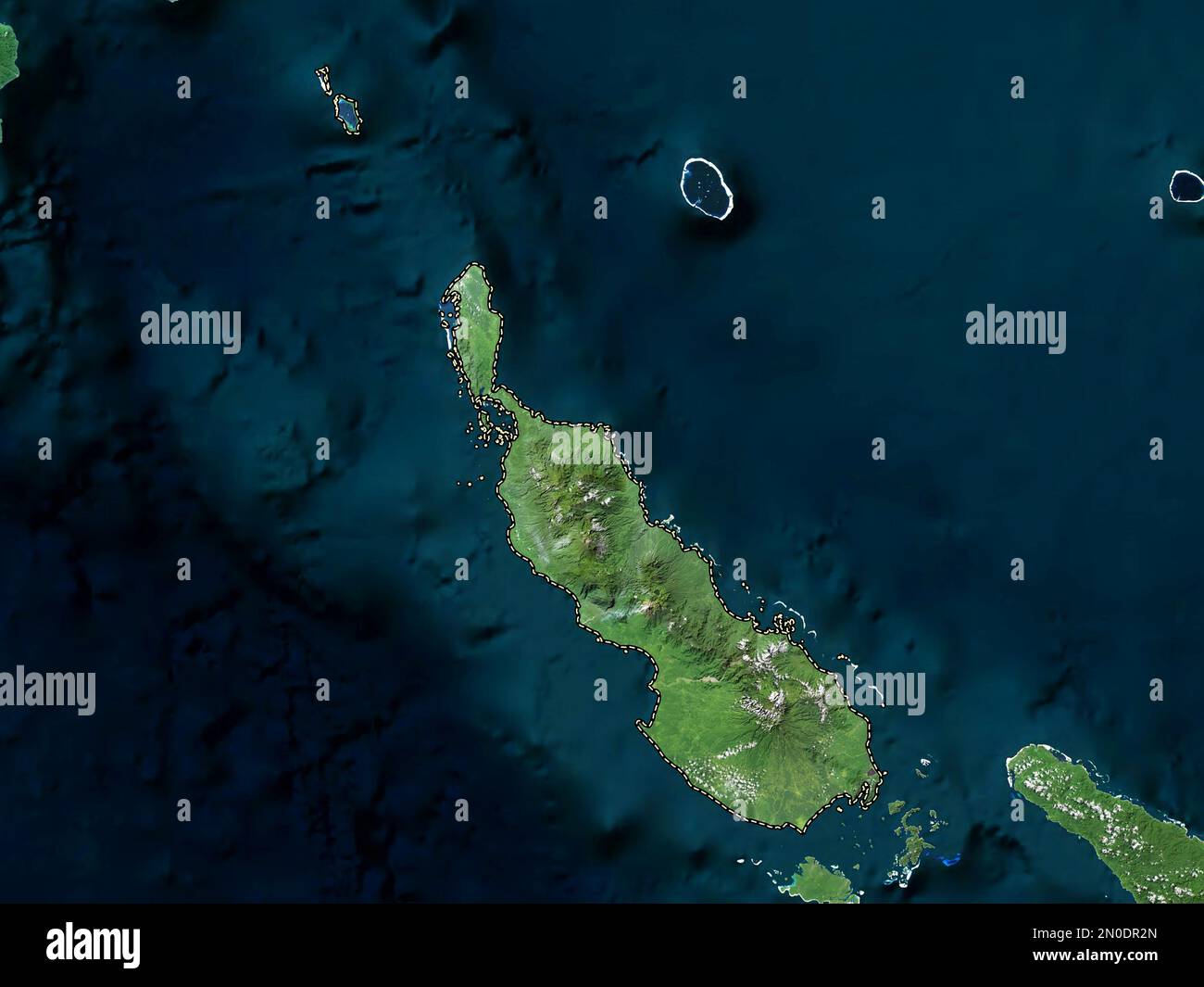 Bougainville, autonomous region of Papua New Guinea. High resolution ...