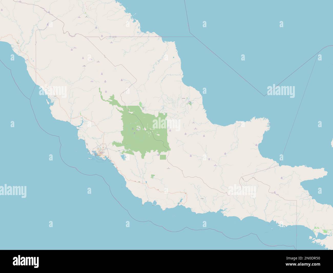 Central Province, province of Papua New Guinea. Open Street Map Stock ...