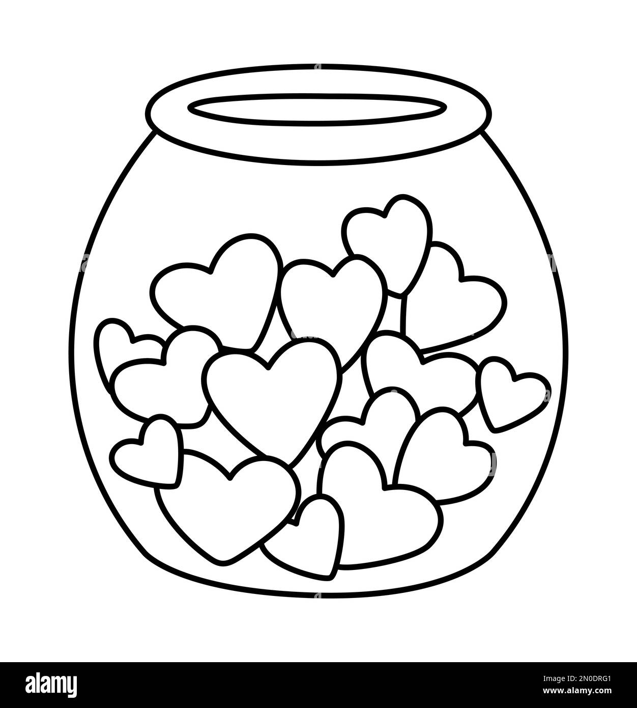 Candy Jar Coloring Page