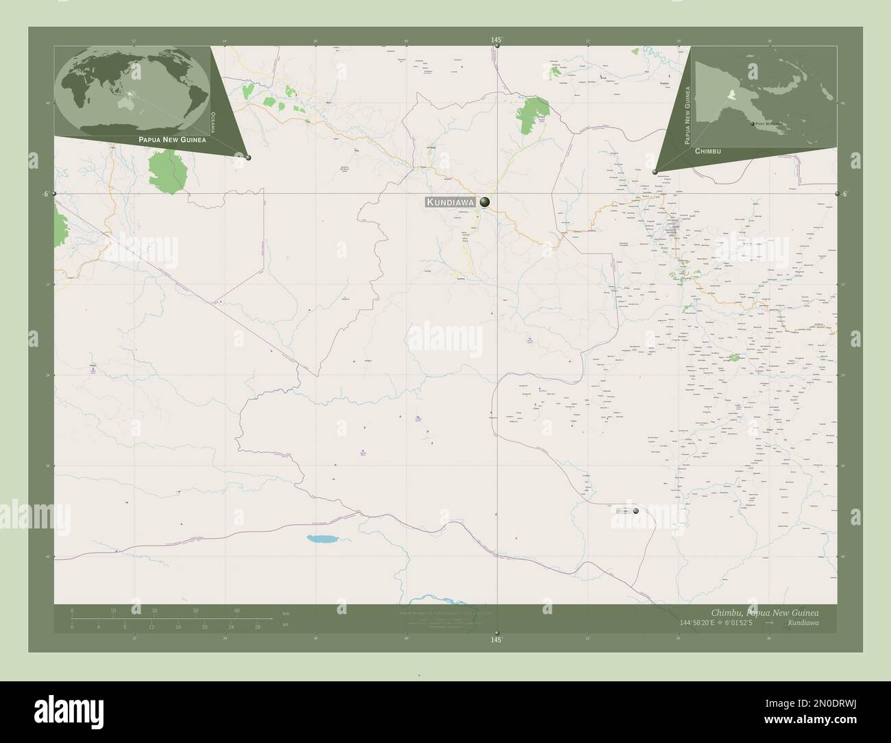 Chimbu, province of Papua New Guinea. Open Street Map. Locations and ...