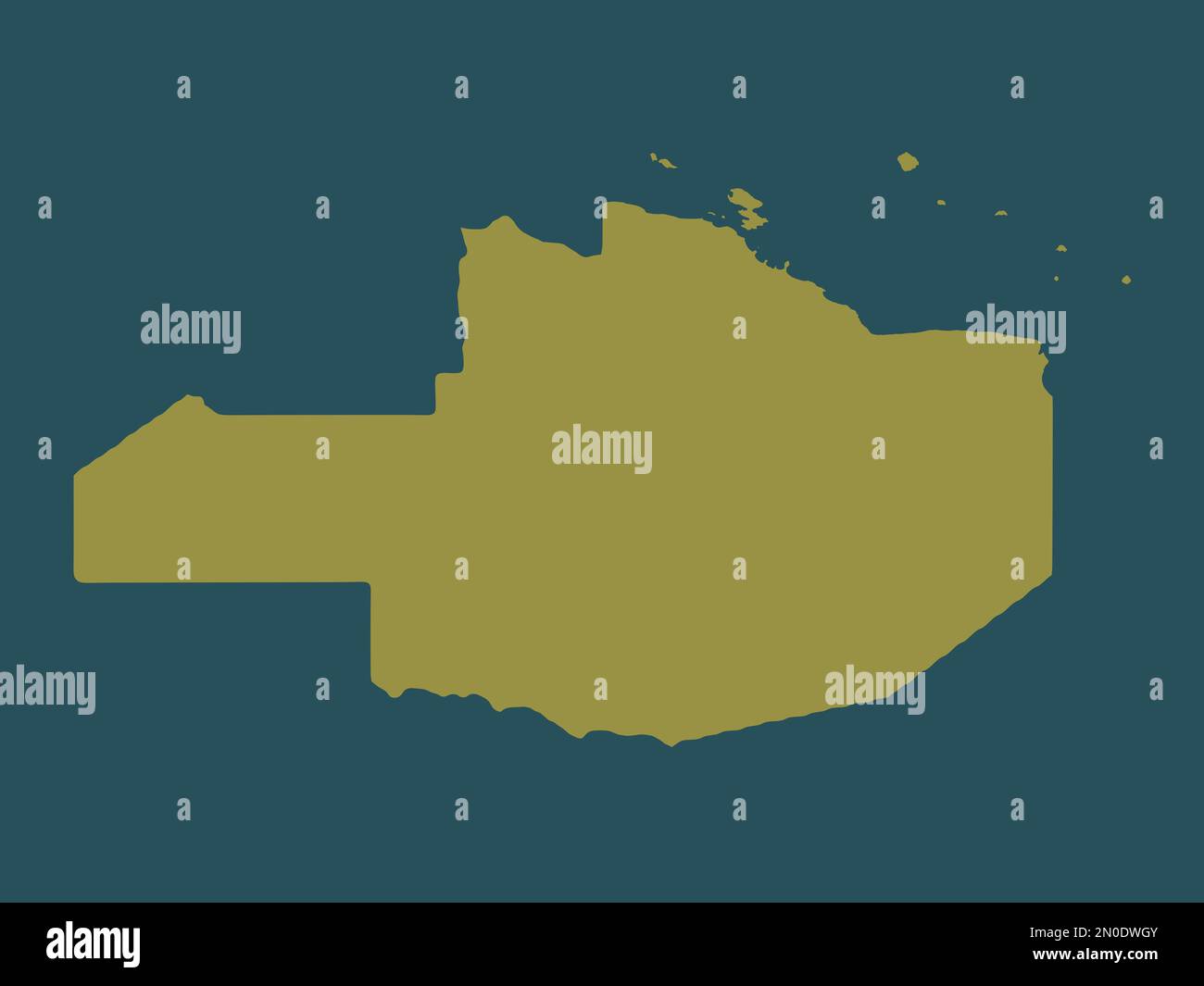 East Sepik, province of Papua New Guinea. Solid color shape Stock Photo ...