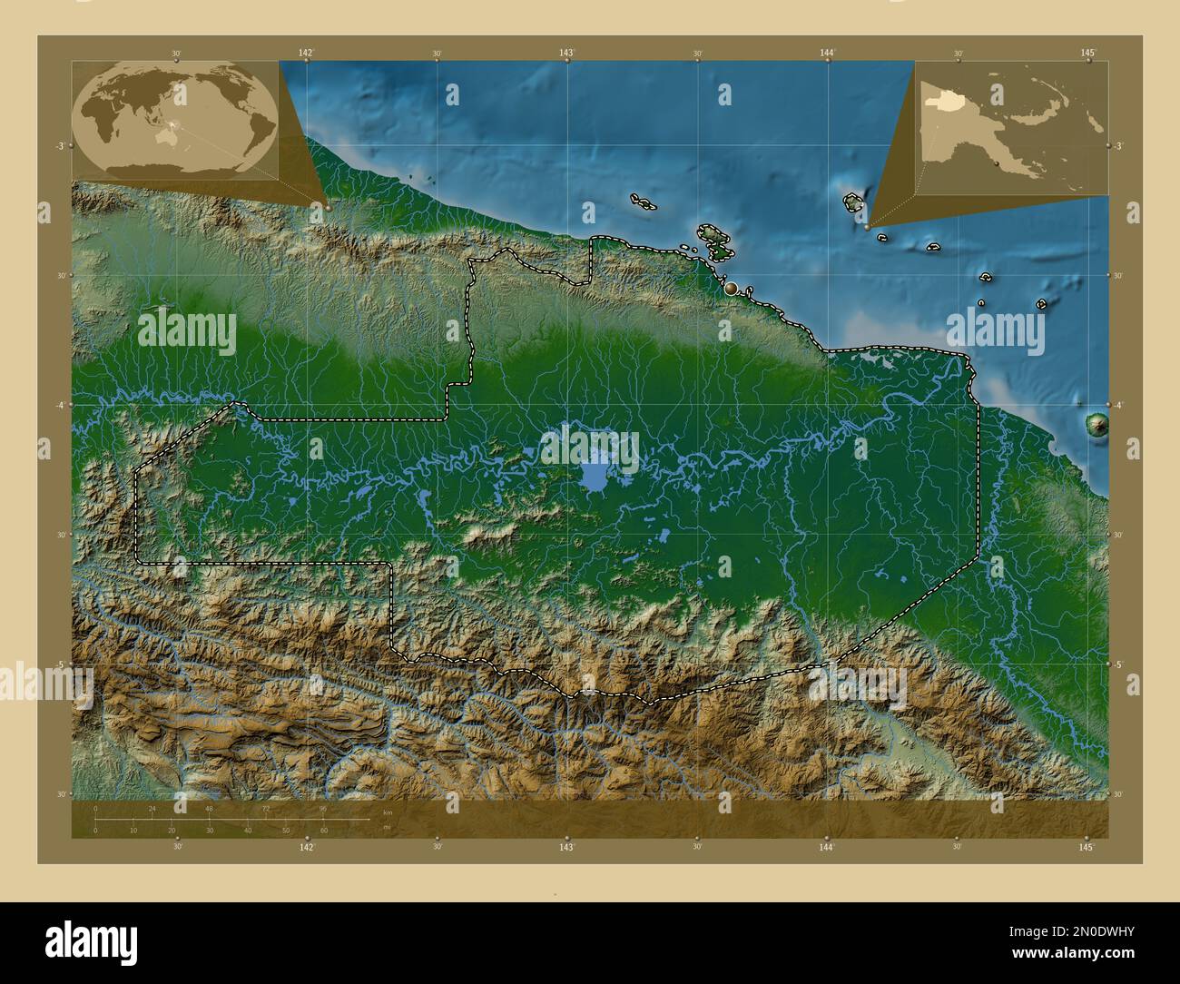 Sepik River World Map