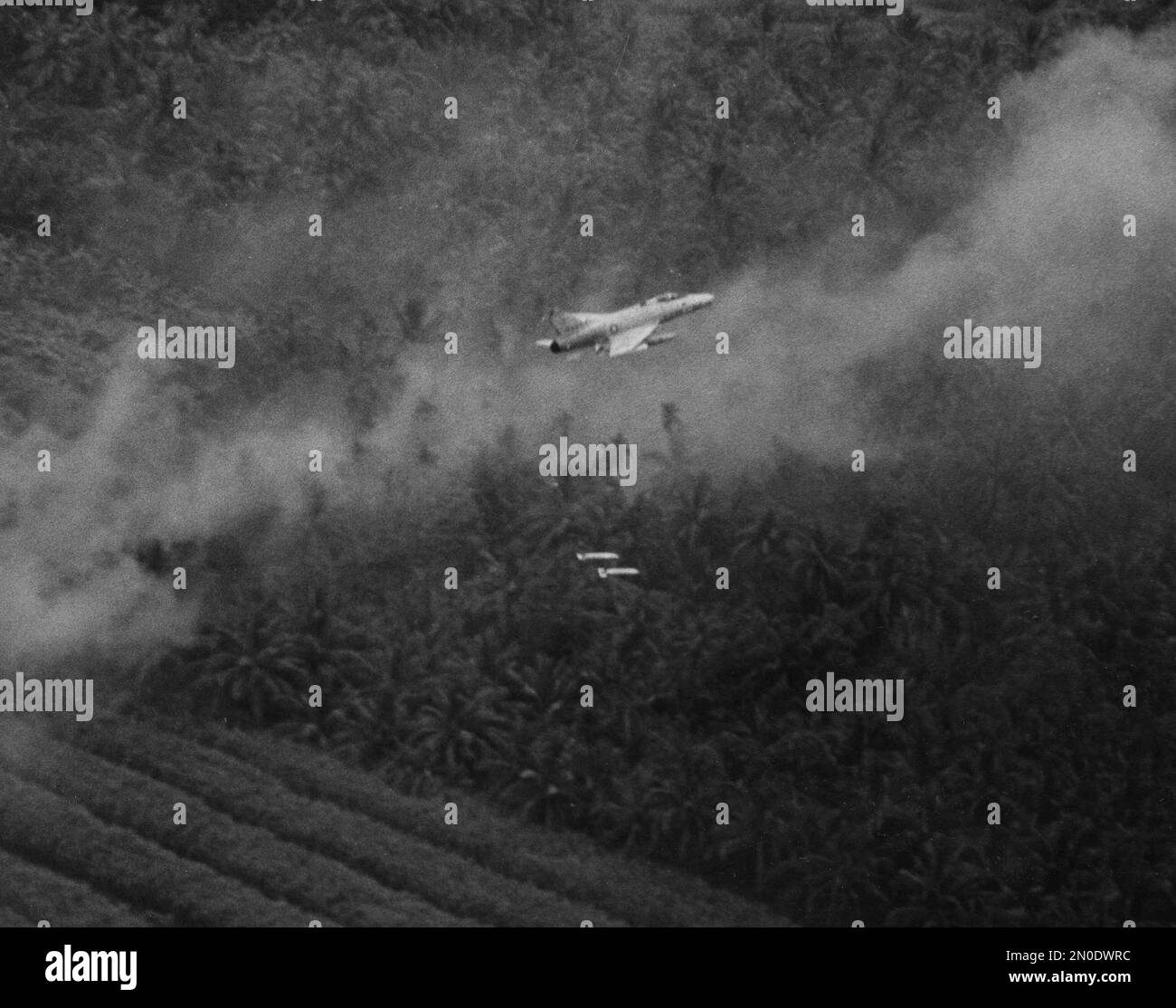 In this handout from the U.S. Air Force, an Air Force F-100 Supersabre ...