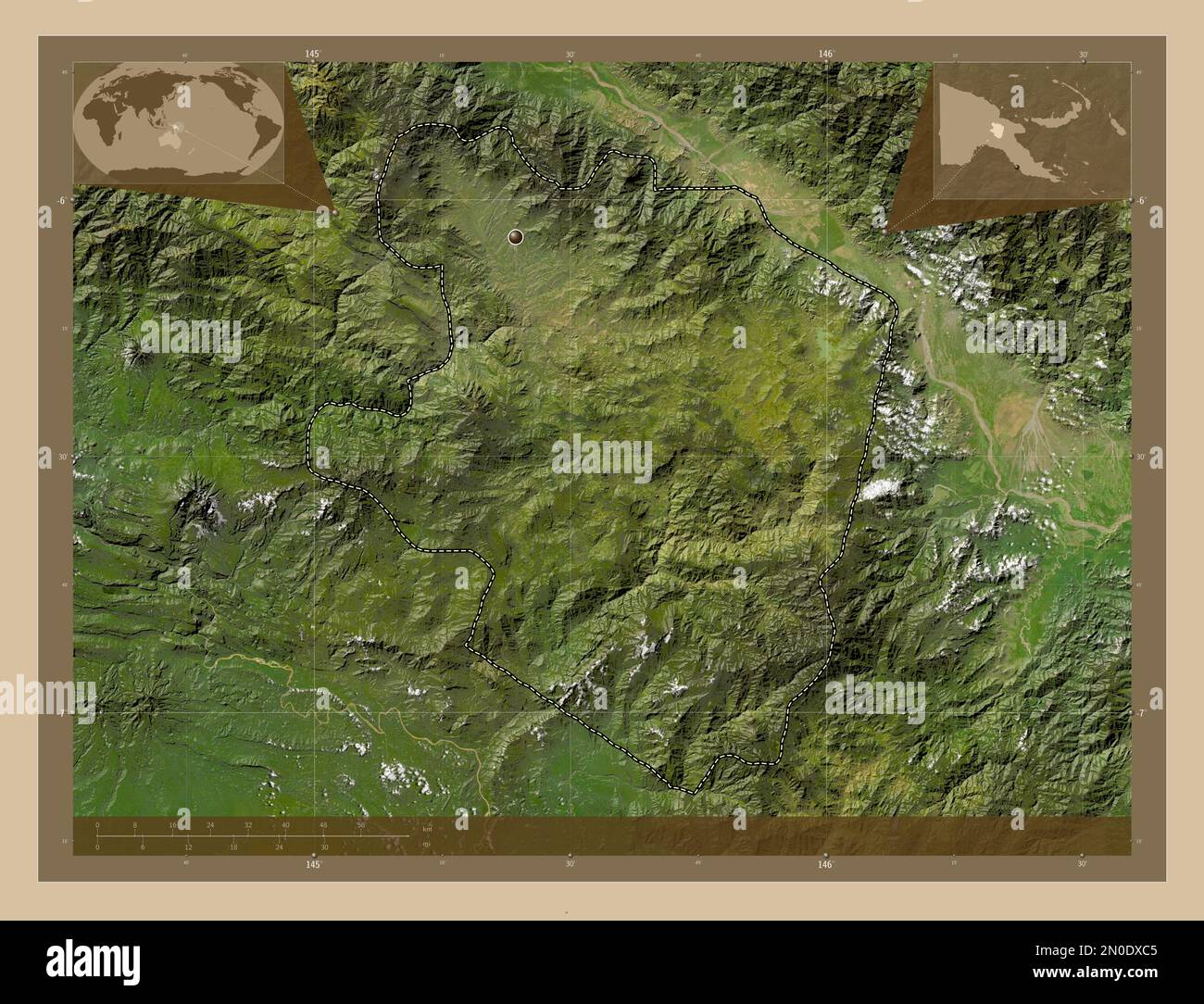 Eastern Highlands, province of Papua New Guinea. Low resolution ...