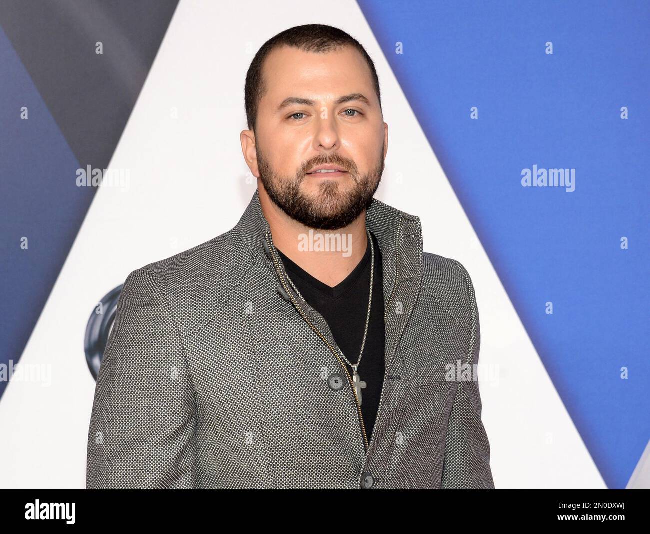 FILE - In this Nov. 4, 2015 file photo, Tyler Farr arrives at the 49th ...
