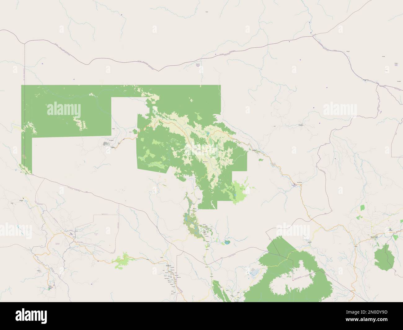 Enga, province of Papua New Guinea. Open Street Map Stock Photo - Alamy