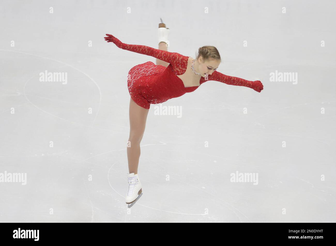 Tanja Odermatt from Switzerland competes during her women's short ...