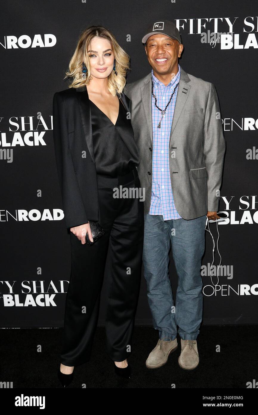 Russell Simmons, right, and Lucy McIntosh attend the LA Premiere of "50 ...