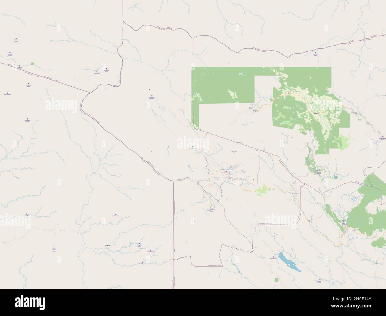 Hela, province of Papua New Guinea. Open Street Map Stock Photo - Alamy