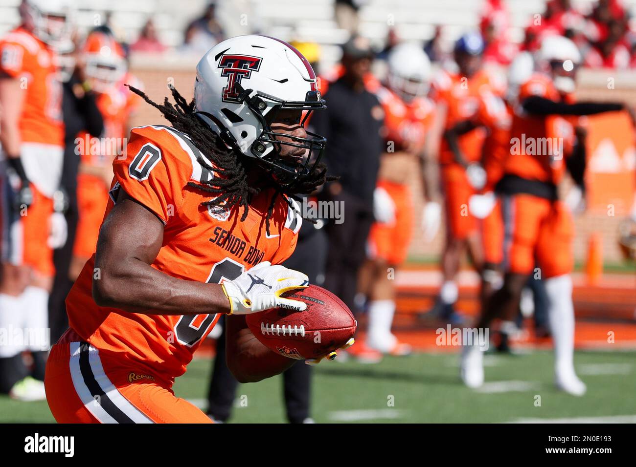 National running back SaRodorick Thompson of Texas Tech (0) before the ...
