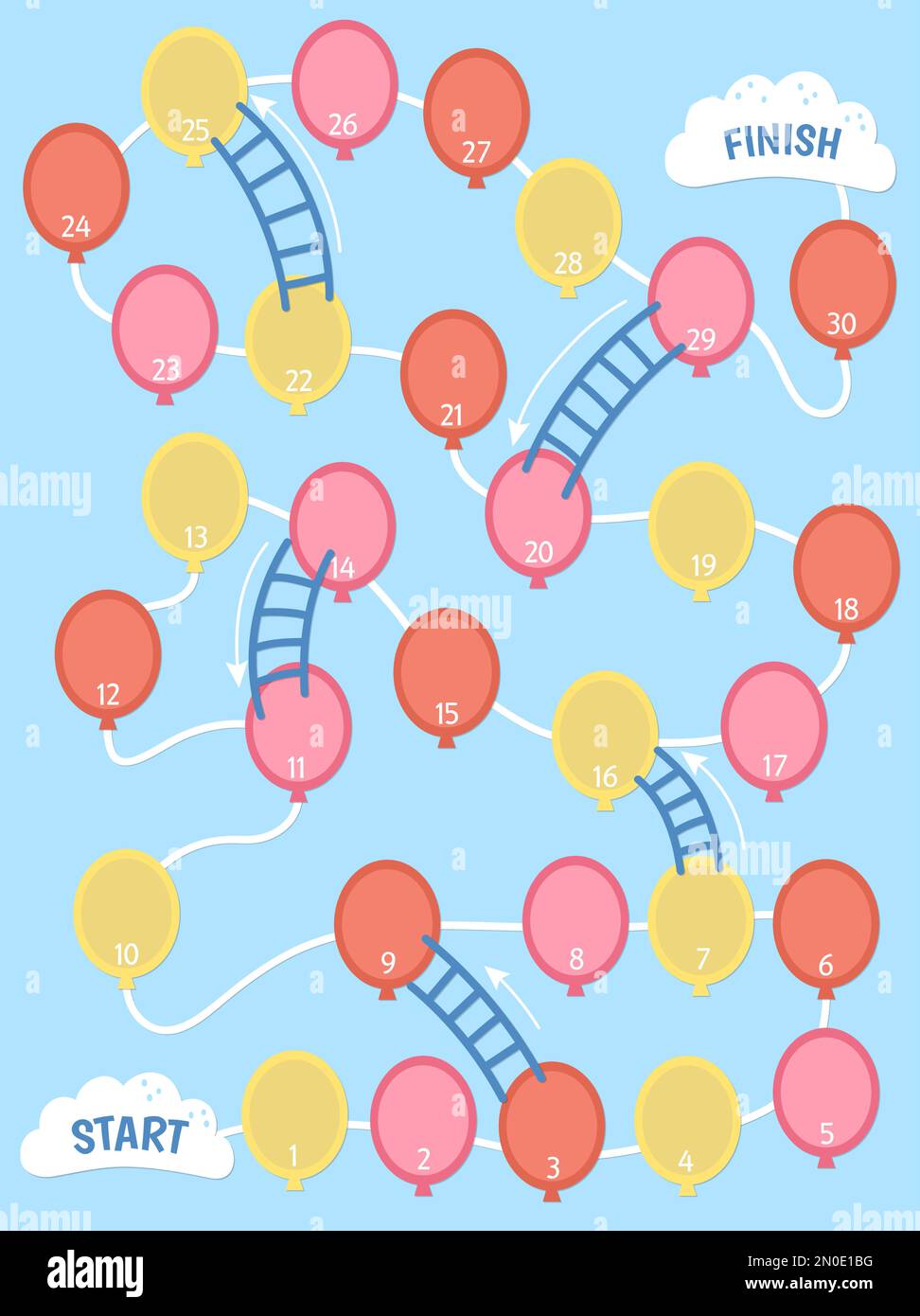 Vector boardgame template. Blank black and white board game isolated on ...