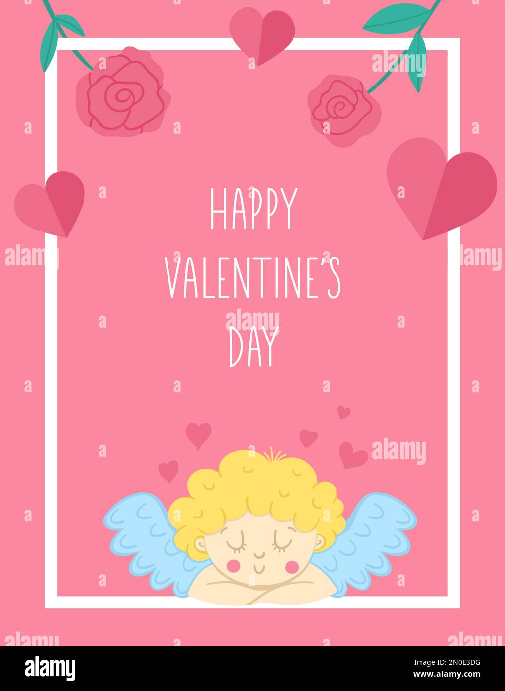 Cupid portrait Stock Vector Images - Alamy