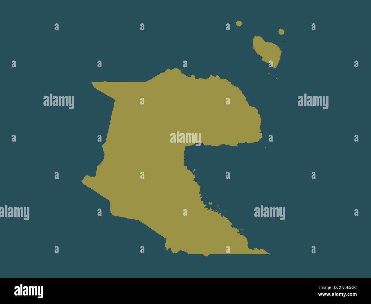 Morobe, province of Papua New Guinea. Solid color shape Stock Photo - Alamy