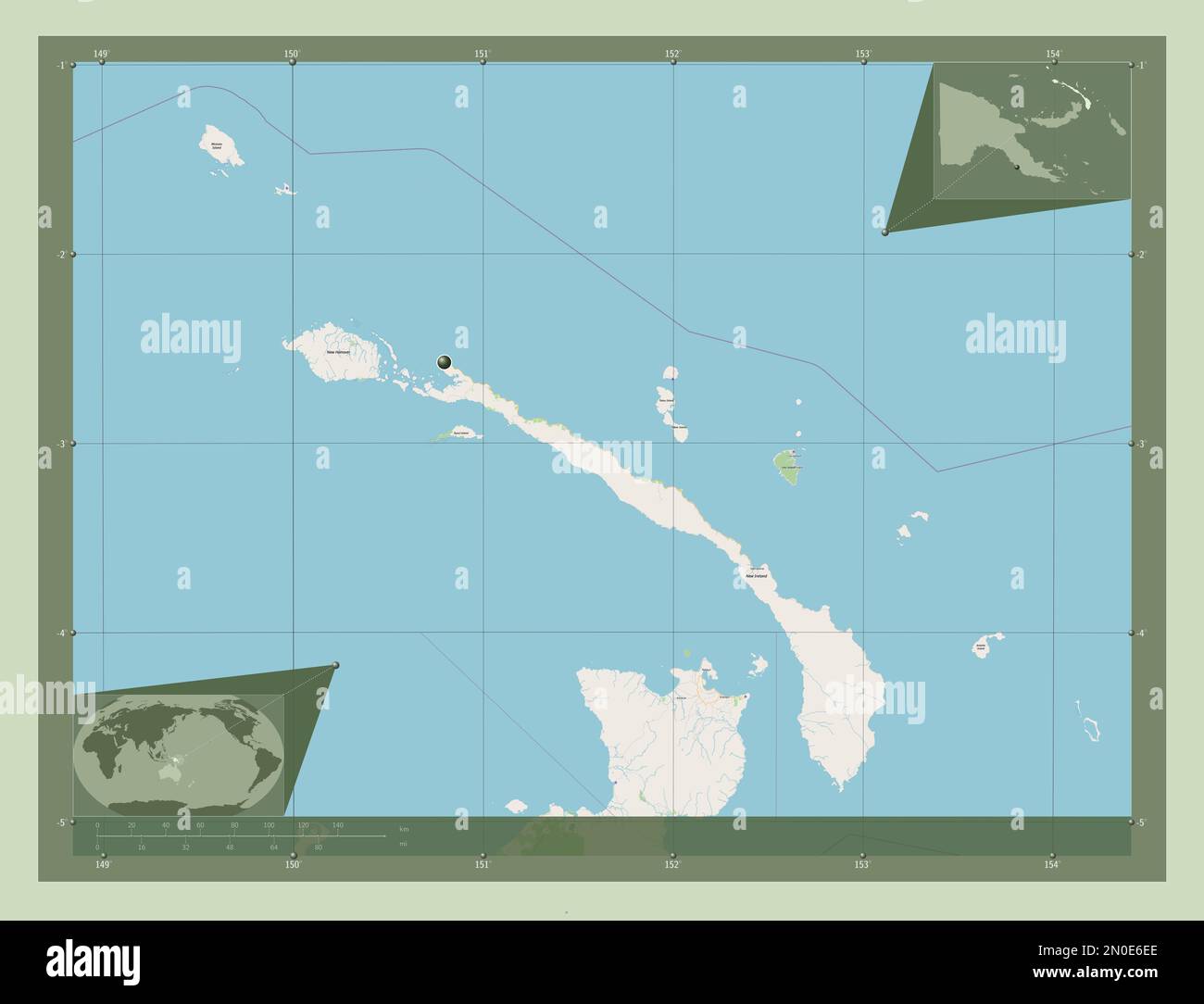 Maps of papua new guinea hi-res stock photography and images - Alamy