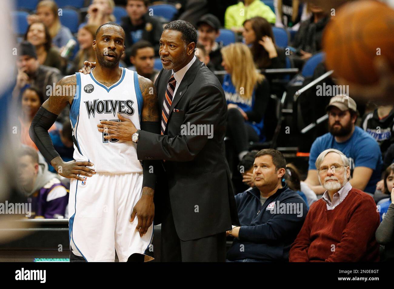 FILE - In this Jan. 10, 2016, file photo, Minnesota Timberwolves coach ...