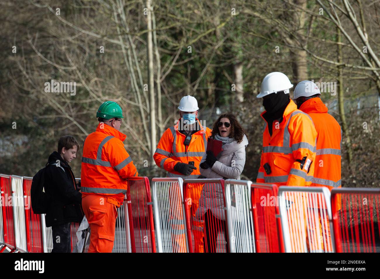 Hartwell, Aylesbury, UK. 5th February, 2023. Scenes of conflict today ...