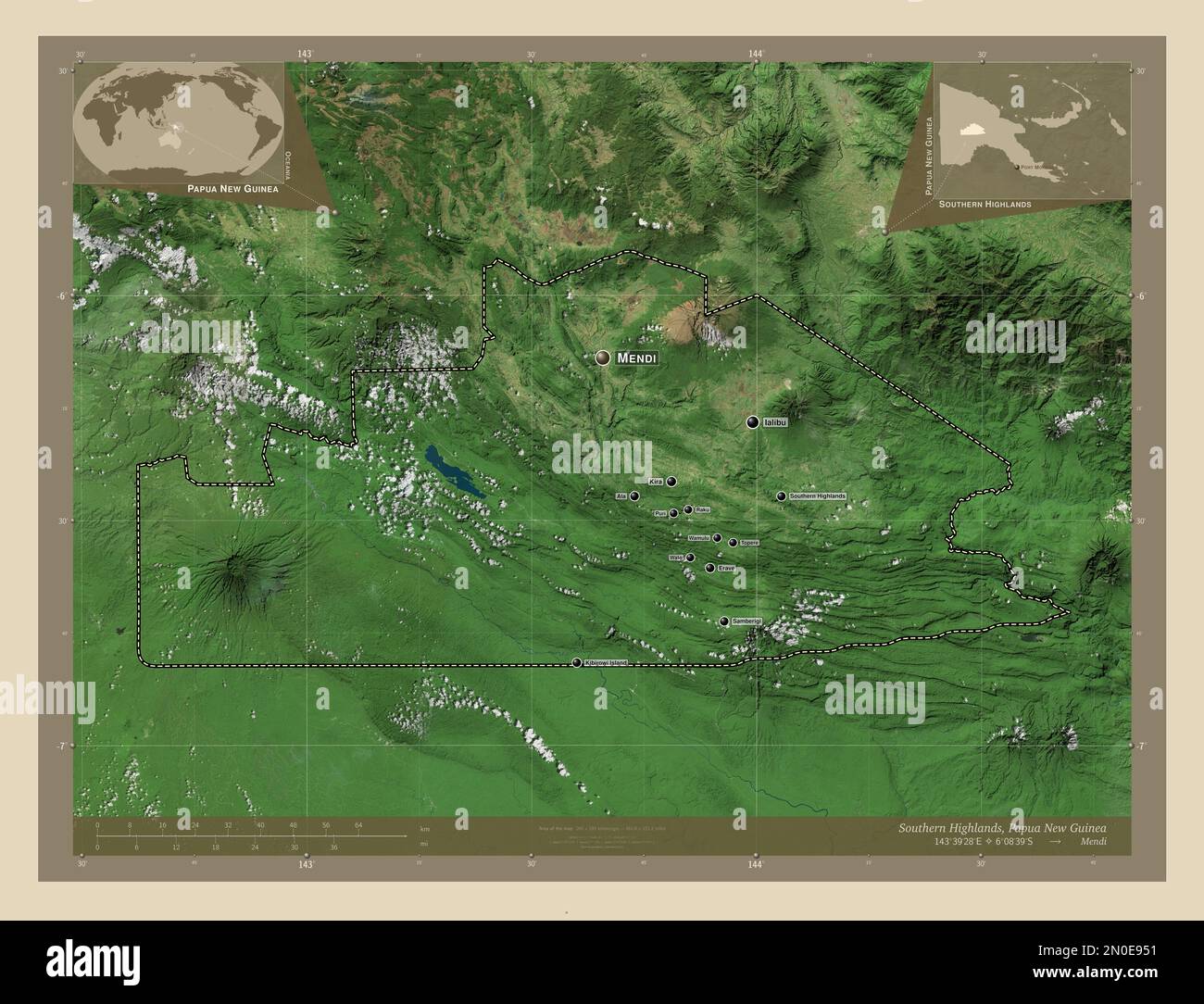 Southern Highlands, province of Papua New Guinea. High resolution ...