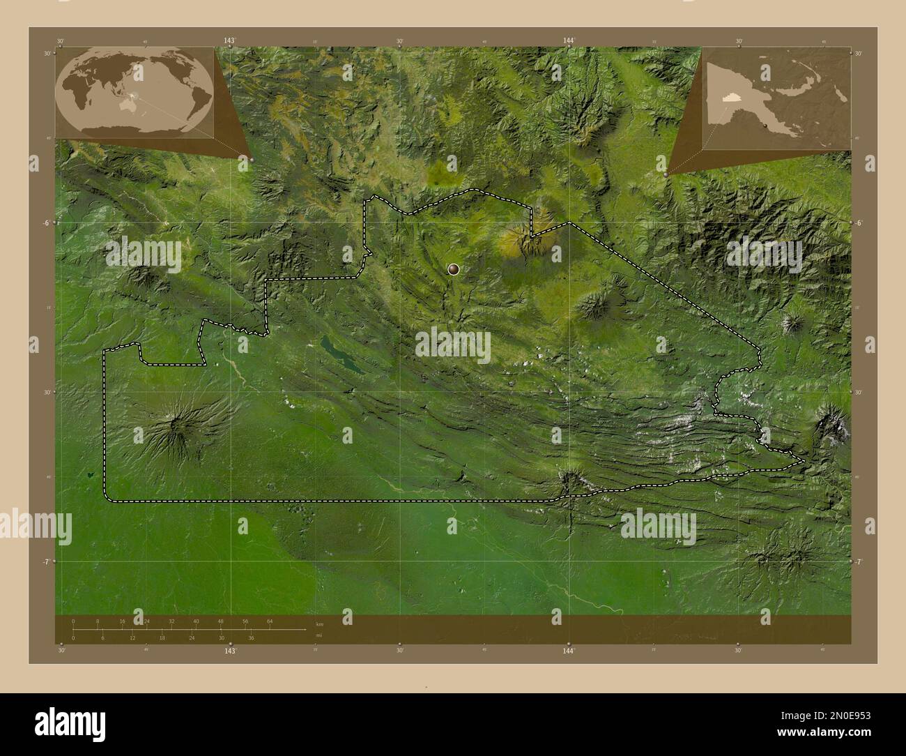 Southern Highlands, province of Papua New Guinea. Low resolution ...