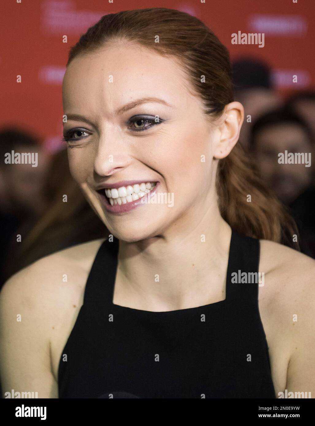 Actress Francesca Eastwood seen at the premiere of "Outlaws and Angels ...