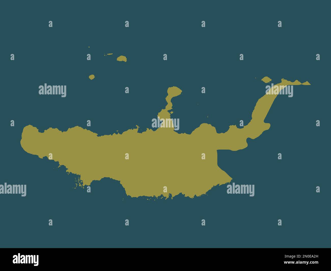 West New Britain, province of Papua New Guinea. Solid color shape Stock ...