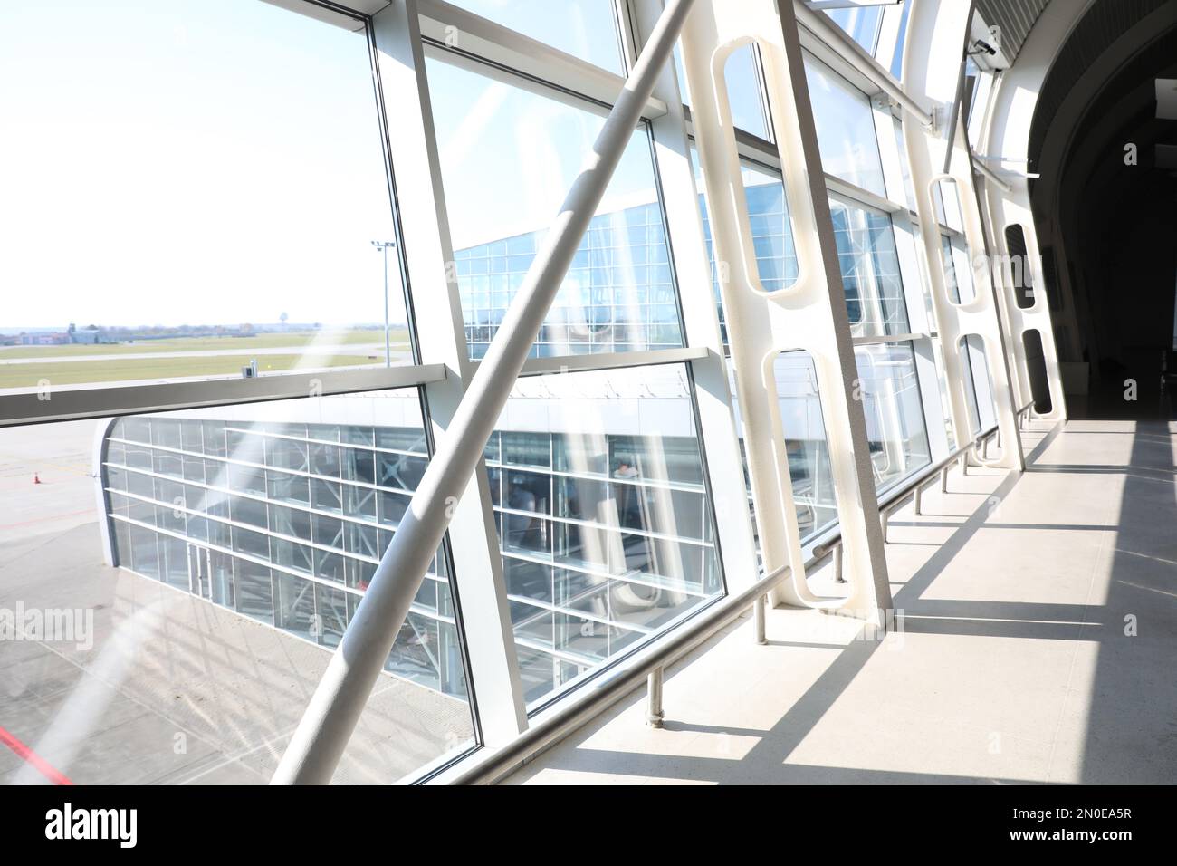 Interior of modern airport terminal. Air travel Stock Photo - Alamy