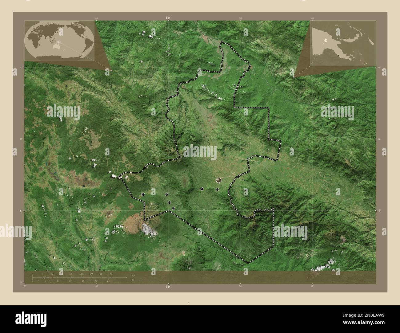 Western Highlands, province of Papua New Guinea. High resolution ...