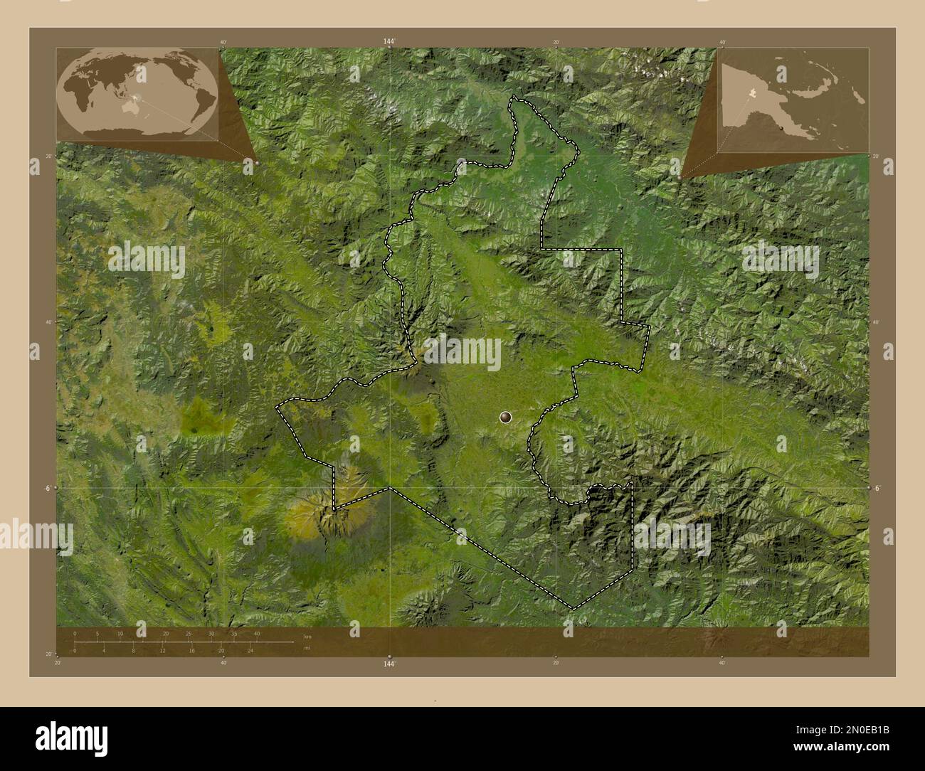 Western Highlands, province of Papua New Guinea. Low resolution ...