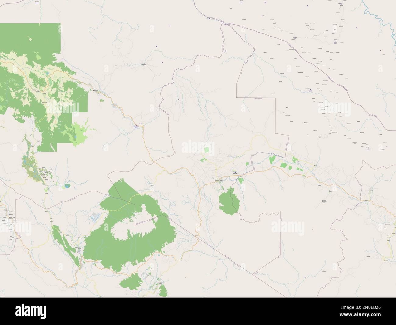 Western Highlands, province of Papua New Guinea. Open Street Map Stock ...