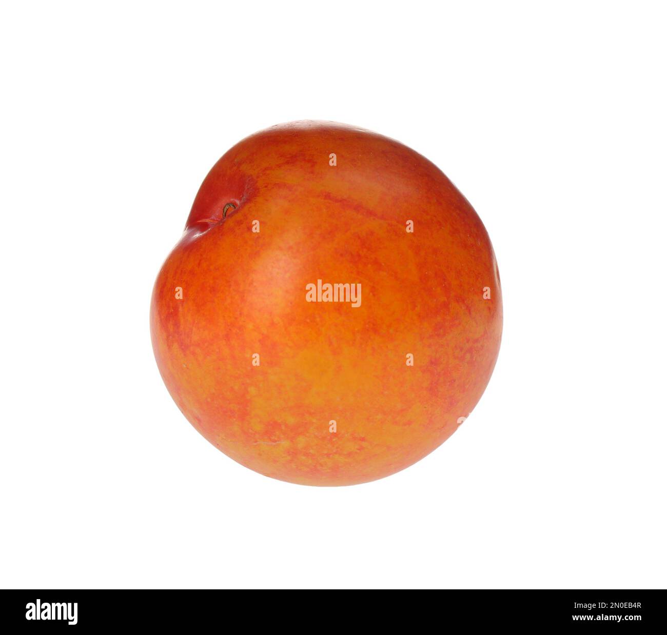 Delicious fresh ripe plum isolated on white Stock Photo - Alamy