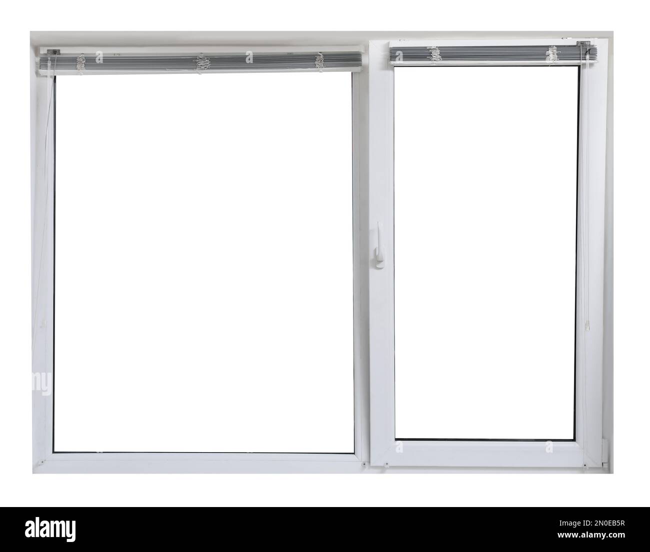 Modern open plastic window on white background Stock Photo - Alamy