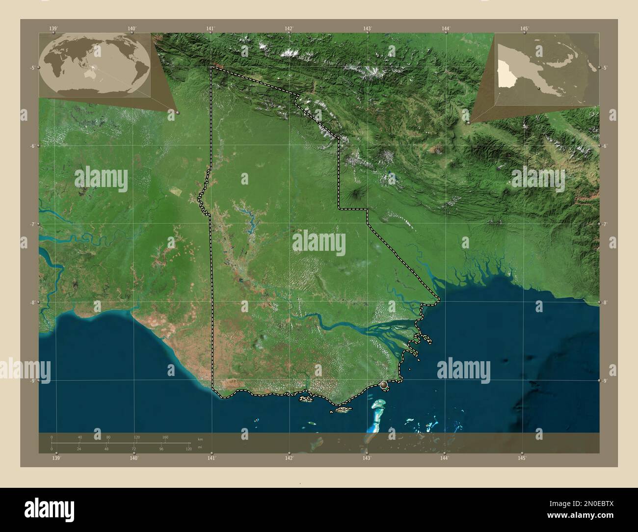 Western Province, province of Papua New Guinea. High resolution ...