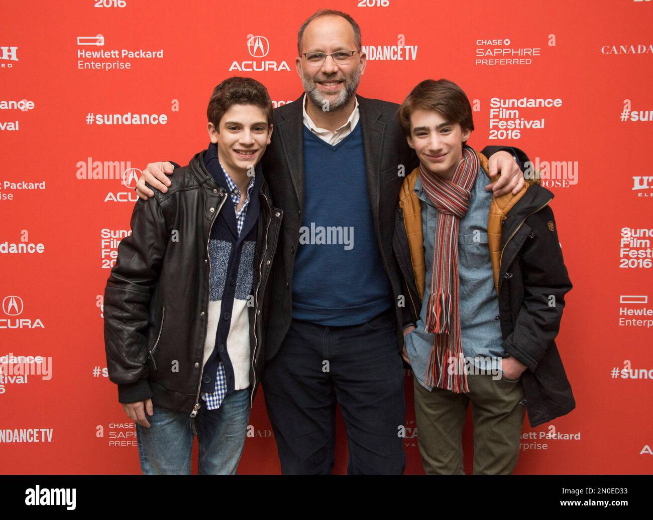From left, actor Michael Barbieri, director Ira Sachs and actor Theo ...