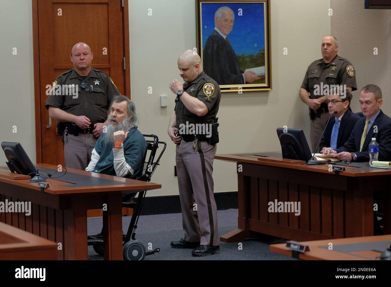 Charles Severance tells Judge Randy Bellows that he no longer wants to ...