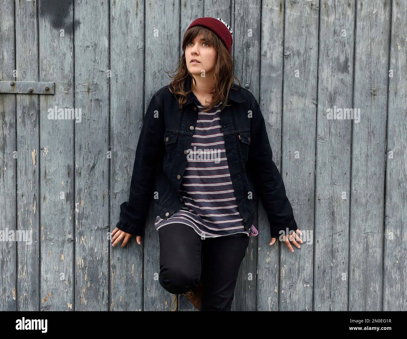 In this Jan. 22, 2016 photo, Australian singer Courtney Barnett poses ...
