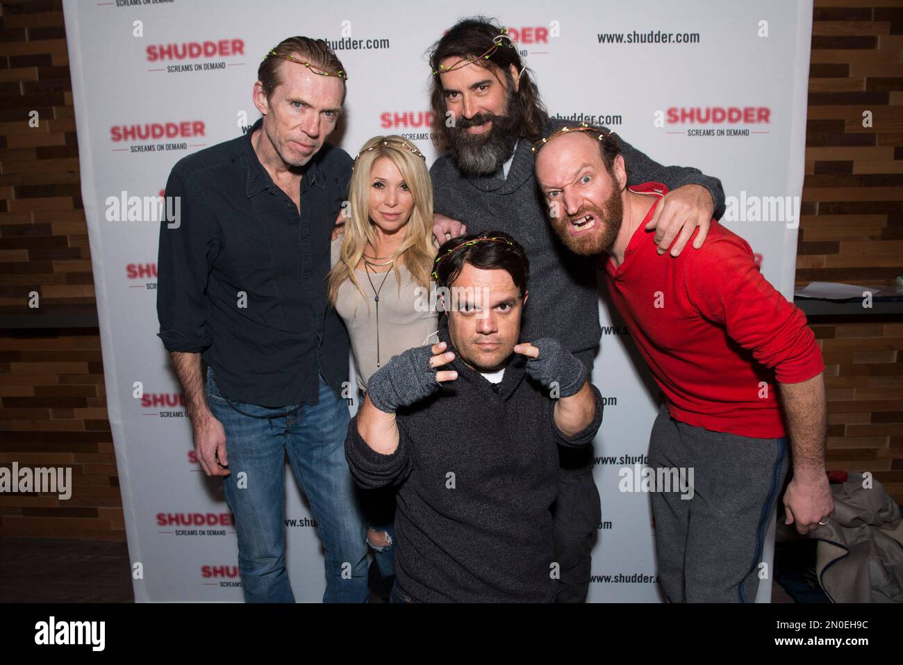 From left, Richard Brake, Elizabeth Daily, Pancho Mole, Jeff Daniel ...
