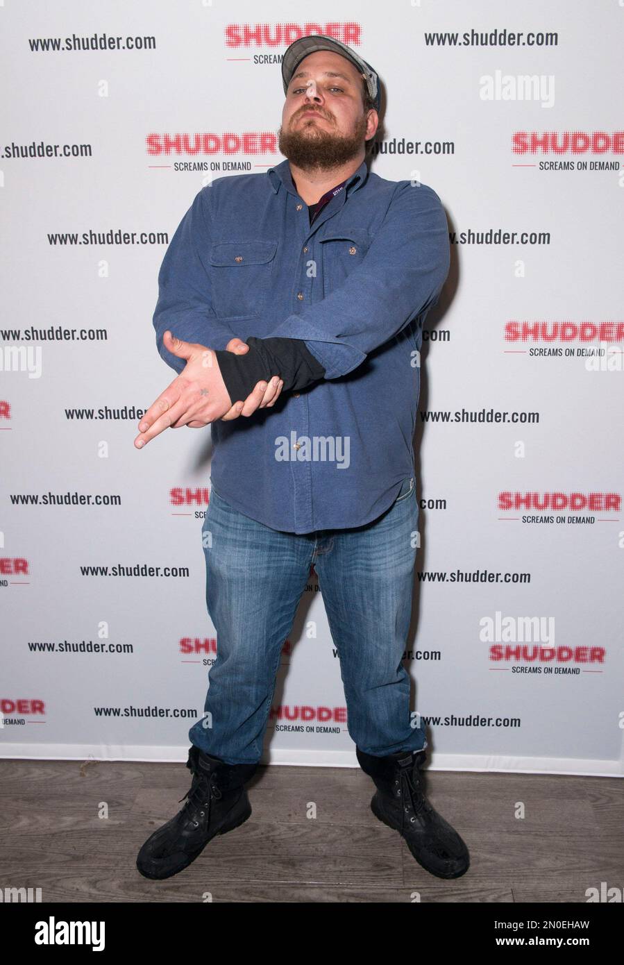 Michael Villar poses at the Shudder/Midnight party during the 2016 ...