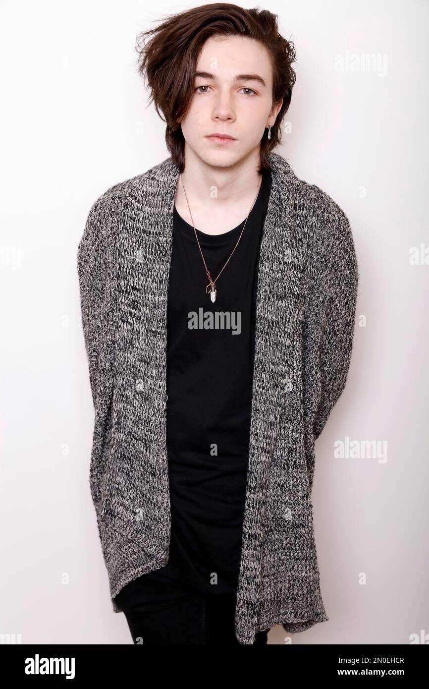 Actor Mark McKenna poses for a portrait to promote the film, "Sing Street", at the Toyota Mirai ...