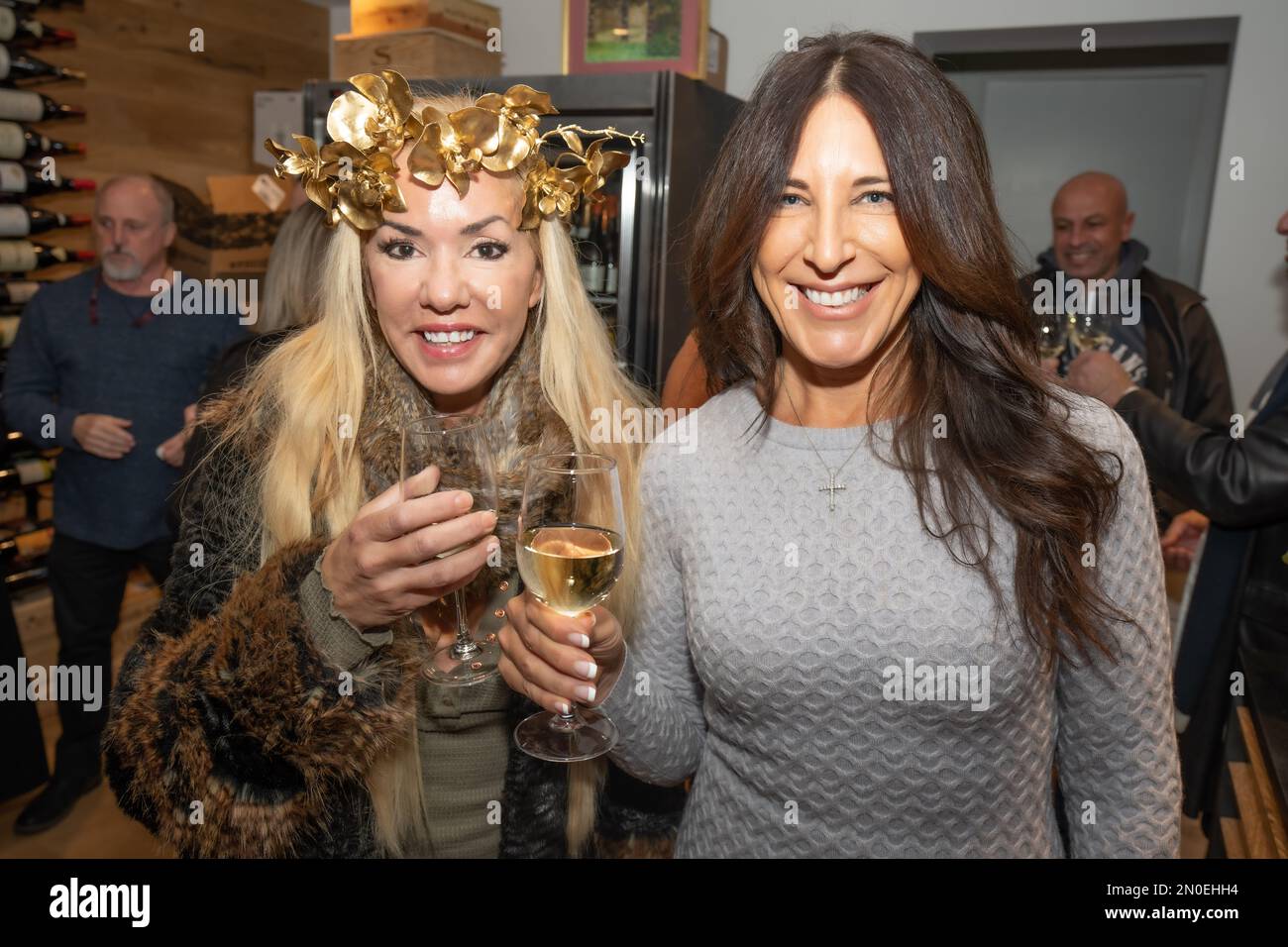 Luciana Pampalone and Lisa Fasano attends Irena Patar's launch of her ...
