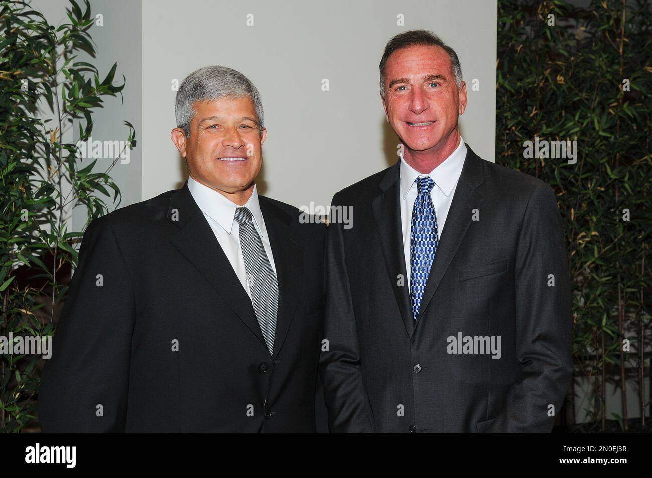 Honorees Robert Landes, left, and Andy Besser seen at Beit T'Shuvah's ...