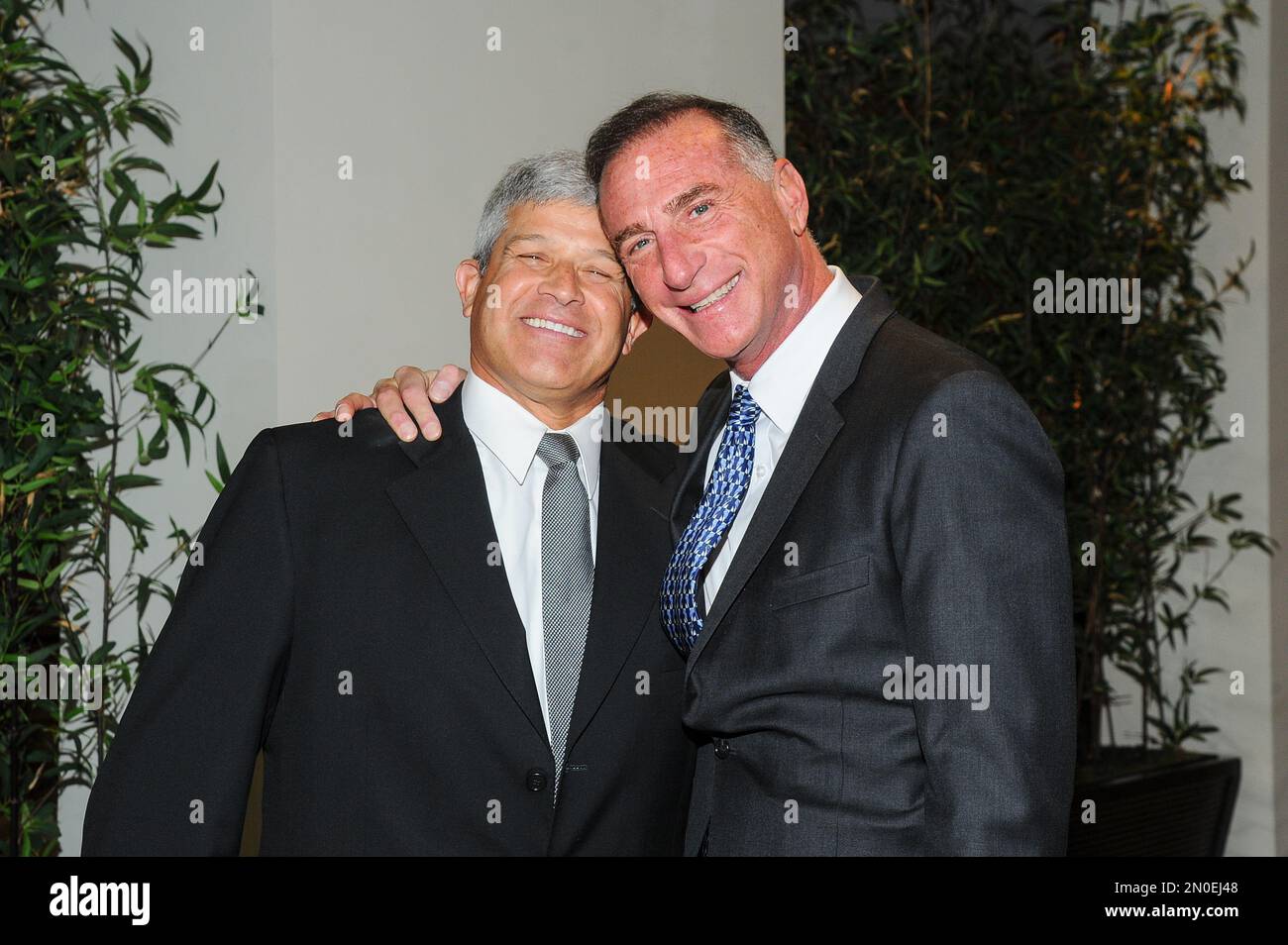 Honorees Andy Besser, left, and Robert Landes seen at Beit T'Shuvah's 24 Annual Gala "Step Out ...