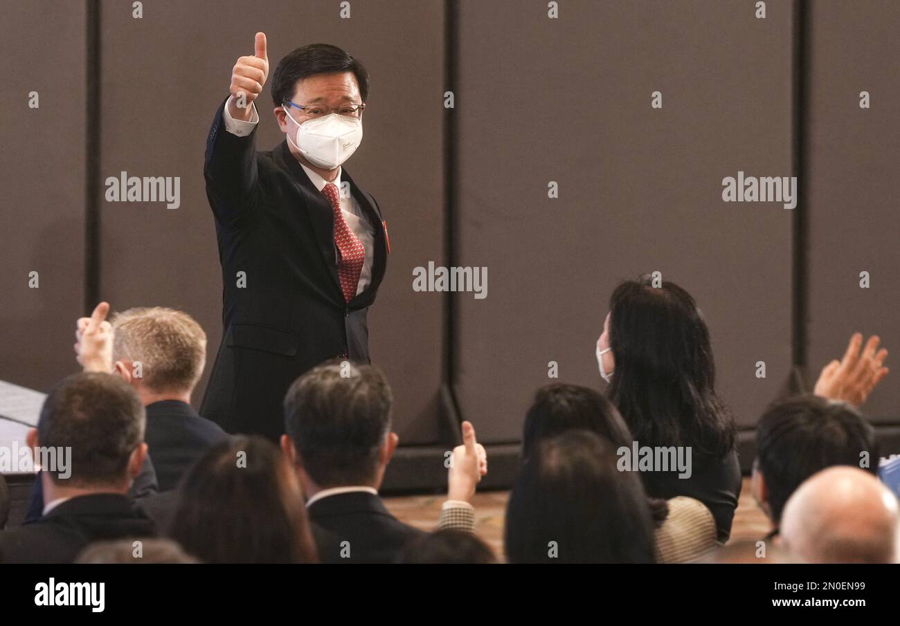 Chief Executive John Lee Ka-chiu attends The HHello Hong Kong" Campaign ...