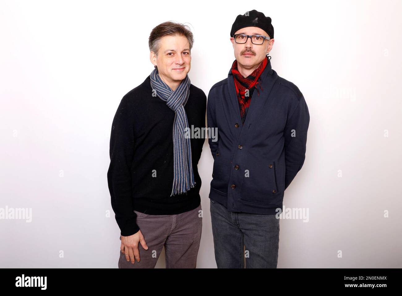 Directors Louis Pepe, left, and Keith Fulton pose for a portrait to promote the film, "The Bad ...